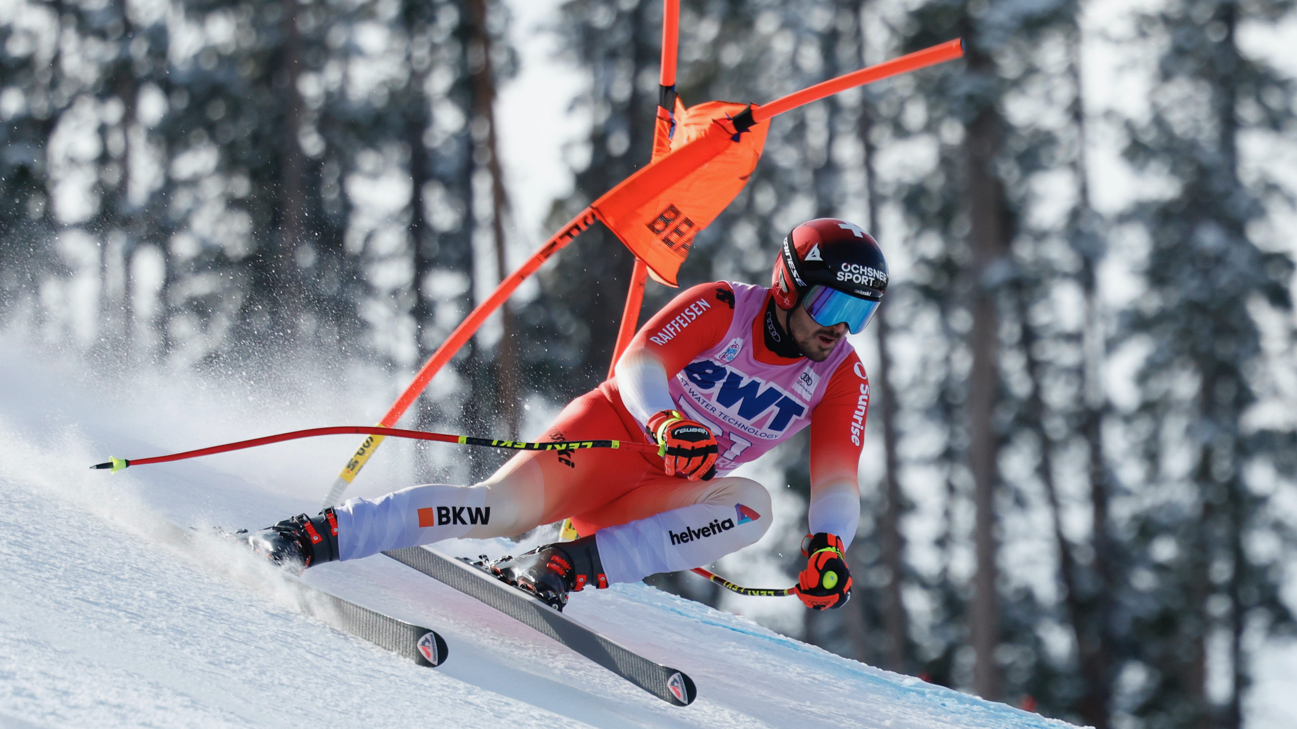 Le groupe de technique emmené par Loïc Meillard